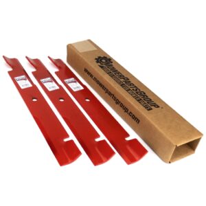 mowerpartsgroup (3) hi lift blades for bad boy/gravely/hustler/toro 60" decks