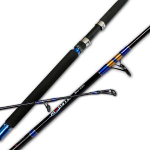 fiblink jigging spinning rod 1-piece saltwater fishing jigging jig rod (50-80lb,6-feet,heavy)