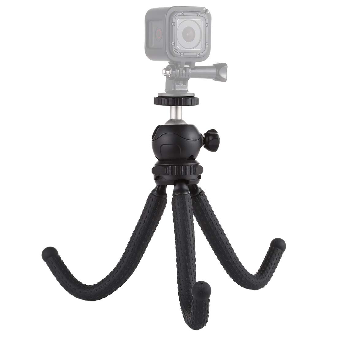 PULUZ Flexible Camera Tripod, Mini Octopus Flexible Tripod Holder with Ball Head for oPro/Action Cam/DSLR Canon Nikon Sony, Smartphone Size: 9.84X1.77inch