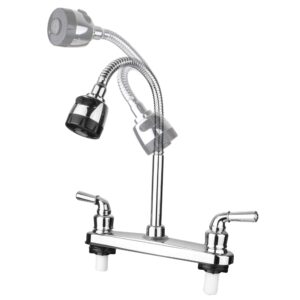 RV Kitchen Faucet Non-Metallic, Flexible Spout for Campers, Motorhomes, Travel Trailers