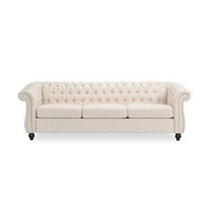 christopher knight home norma sofas, beige, dark brown