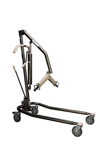 Proactive Medical Protekt Onyx Hydraulic Patient Body Lift - Heavy Duty for Home Use. 450lbs Capactiy with Adjustable Base