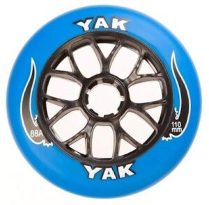 yak 110mm x 88a toro inline race wheel, 8 wheels. includes handy dandy bearing pusher shown