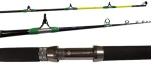 catfishing rod, master series 2.0 chop stick, 1-piece casting catfish rods for baitcasting fishing, medium heavy, 7’6”, 10-50lb line