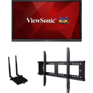 viewsonic - ifp7550-e1 ifp7550-e1-75 viewboard 4k ultra hd interactive flat panel bundle - 75 lcd - arm cortex a53 1.20 ghz - 2 gb - infrared (irda) - touchscreen - 16:9 aspect ratio -