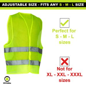 HiVisible 10 Safety Vests Bulk Pack Reflective Vests for Men and Women