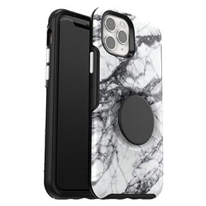 OtterBox + Pop Symmetry Series Case for Apple iPhone 11 Pro Max - White Marble, Black, 77-63776