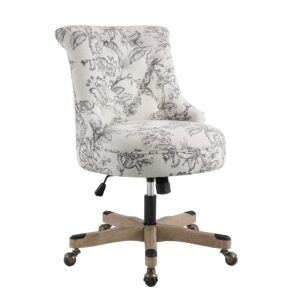 linon home décor leslie floral office chair