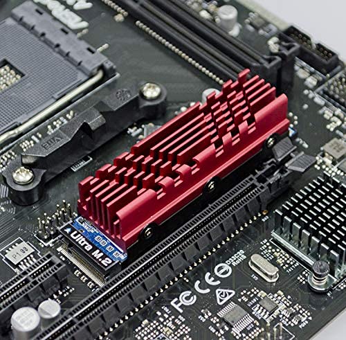 Digifast M.2 2280 SSD Premium Heatsink - Red