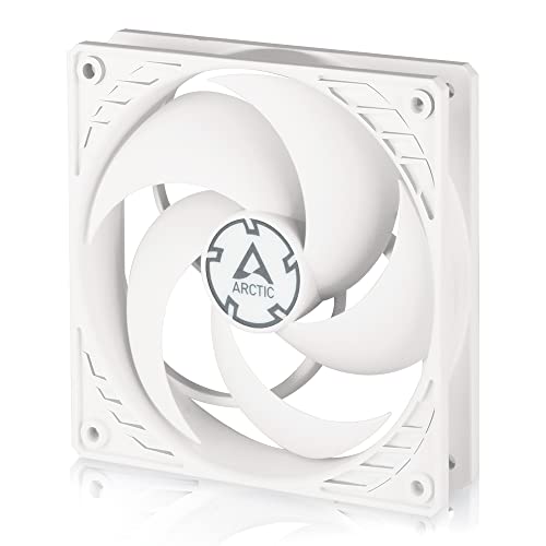 ARCTIC P12 PWM PST - 120 mm Case Fan with PWM Sharing Technology (PST), Pressure-optimised, Quiet Motor, Computer, Fan Speed: 200-1800 RPM - White