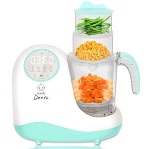 baby food maker chopper grinder - mills and steamer 8 in 1 processor for toddlers - steam, blend, chop, disinfect, clean, 20 oz tritan stirring cup, touch control panel, auto shut-off, 110v only