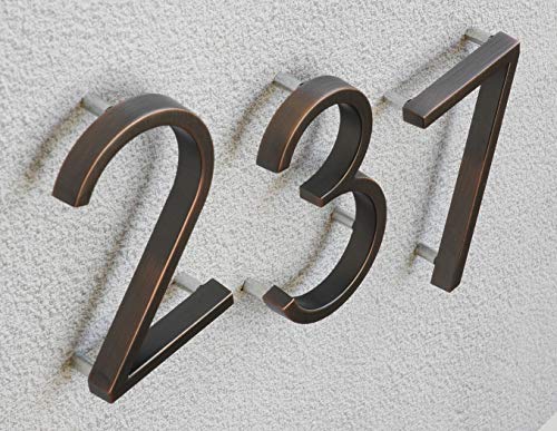 Distinctions 844709 Upgraded 5" Brushed Nickel 5" Floating House Number 9