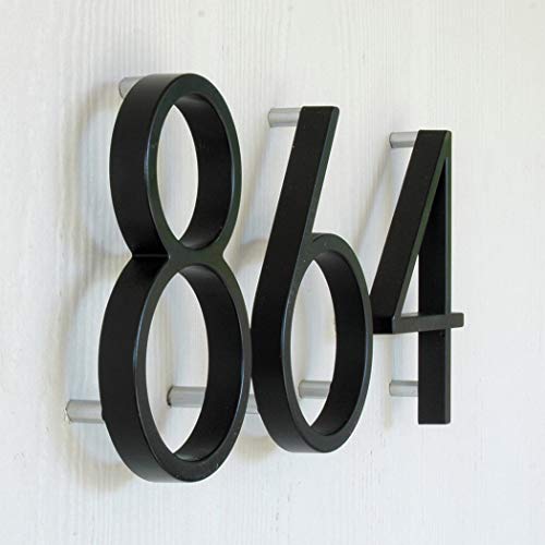 Distinctions 844709 Upgraded 5" Brushed Nickel 5" Floating House Number 9