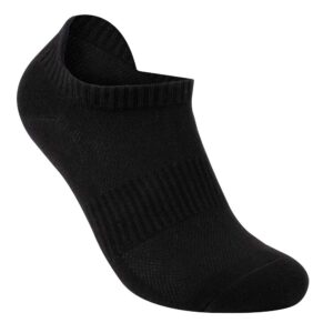 NPET SK1902 Ultra Comfort No Show Running Athletic Socks for Women Men (6 Pairs) Black