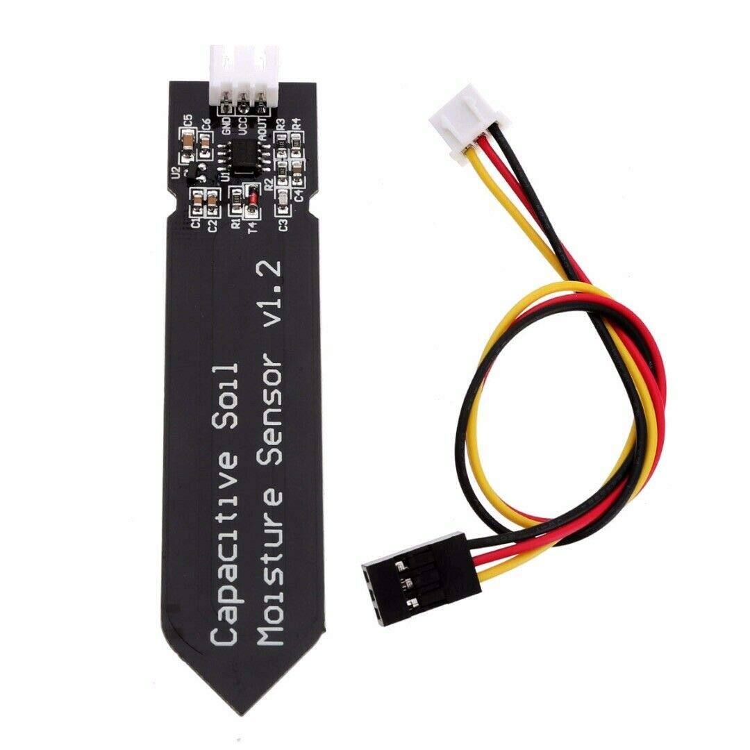 Gump's grocery Analog Capacitive Soil Moisture Sensor V1.2 Corrosion Resistant with Cable Wire