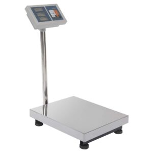 happygrill 660lbs weight computing scale digital scale floor platform scale for weighing package shipping mailing postal scale with lb/kg price calculator