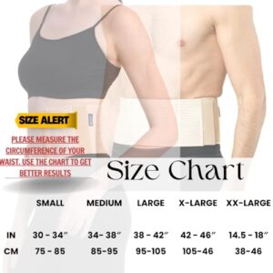 Umbilical Hernia Belt for Men and Women - Abdominal Support Binder with Compression Pad - for Incisional, Epigastric, Ventral, Inguinal Hernia - Belly Button NaveL (Medium (Pack of 1))