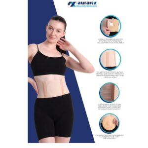 Umbilical Hernia Belt for Men and Women - Abdominal Support Binder with Compression Pad - for Incisional, Epigastric, Ventral, Inguinal Hernia - Belly Button NaveL (Medium (Pack of 1))