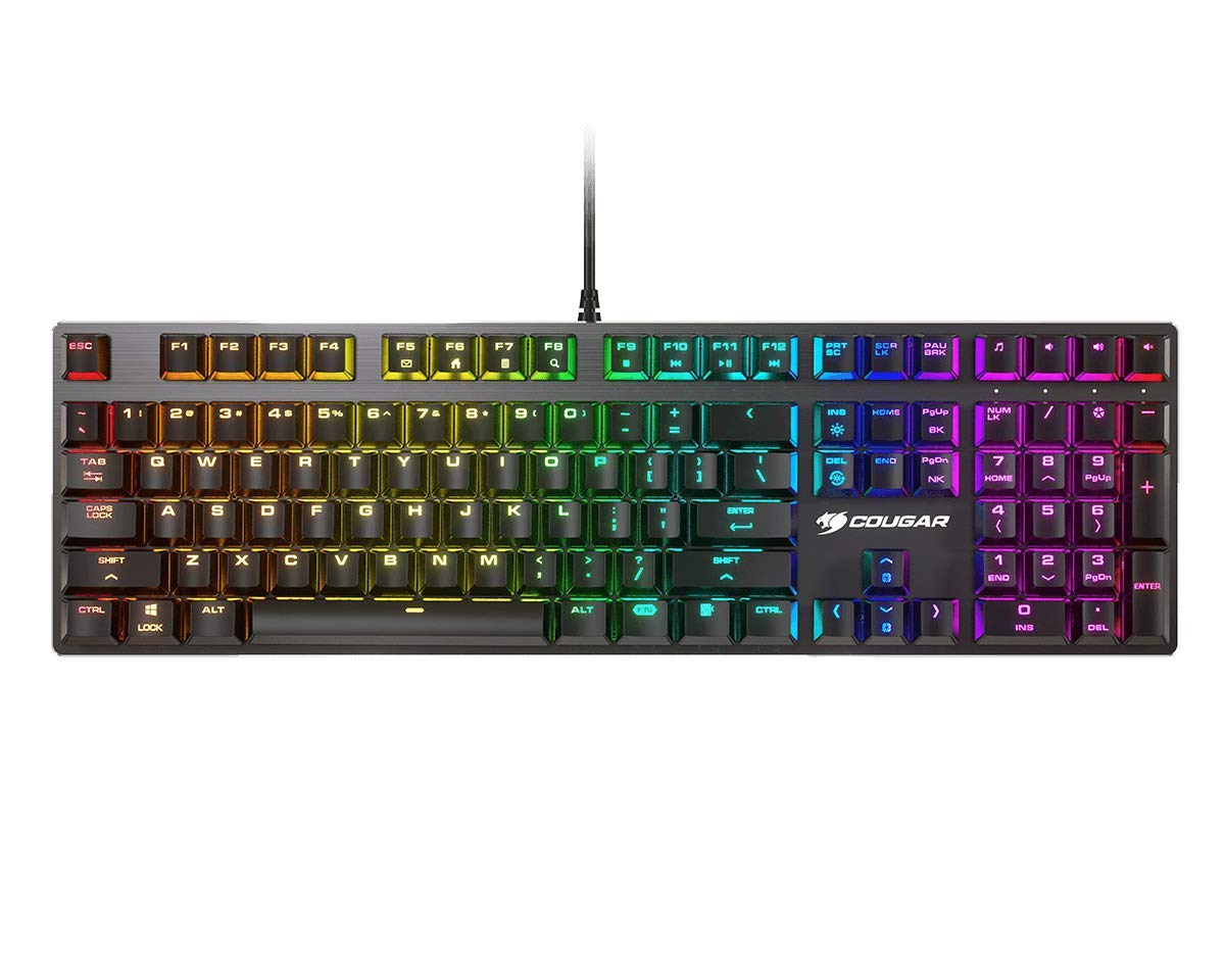 COUGAR Vantar MX Mechanical Gaming Keyboard (Red Switch) with RGB (Black)