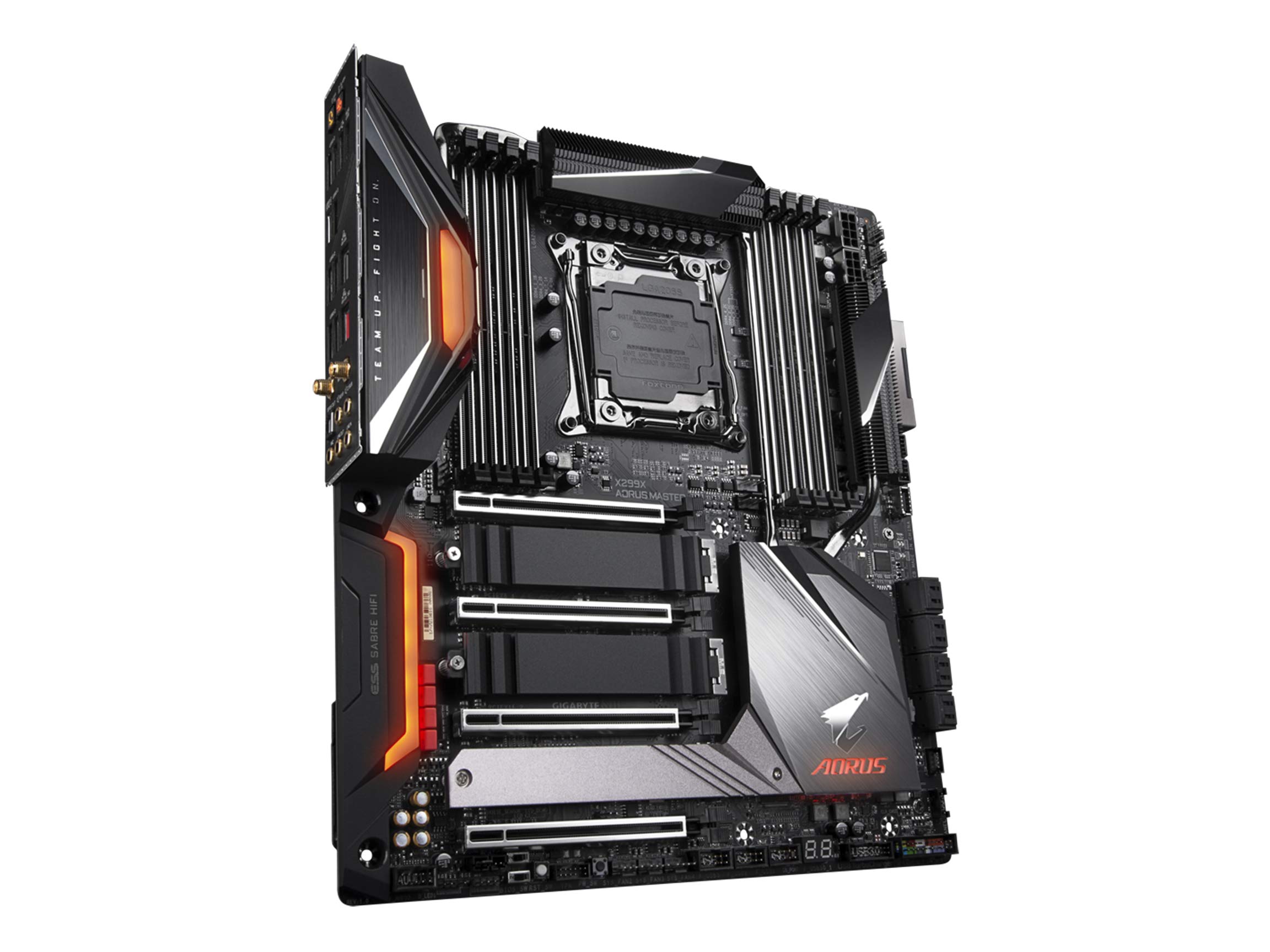 GIGABYTE X299X AORUS Master (Intel/X299/E-ATX/12 Phase Digital VRM/Triple Fins-Array Heatsink/ESS Sabre DAC/WiFi 6/10G LAN/5G LAN/Motherboard)