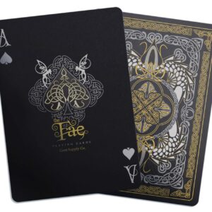 Creatures of The FAE Playing Cards by Gent Supply - Black, Gold & Silver Edition