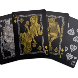 Creatures of The FAE Playing Cards by Gent Supply - Black, Gold & Silver Edition