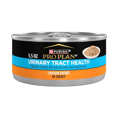 Purina Pro Plan Urinary Tract Health Chicken Entree in Gravy Cat Food - (Pack of 24) 5.5 oz. Cans