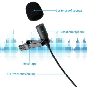 BOYA Dual Lavalier Lightning Microphone for iOS iPhone 11 Vlog, 20 ft/6m BY-M2D Dual-Head Lapel Universal Mic with Lightning Plug Adapter for iPhone 11 10 X 8 7 MAC YouTube Video Facebook Live