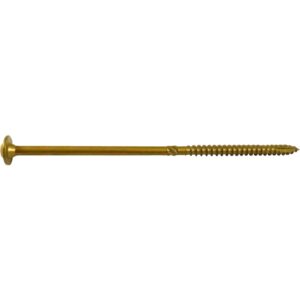 #17 x 8" Construction Lag Screw Exterior Coated Torx/Star Drive Heavy Duty Structural Lag Screw Far Superior to Common Lag Screws - Modified Truss Washer Head - 100 Screw Count