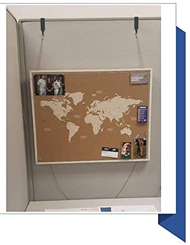 High Strength Office Cubicle Whiteboard Hanger-Narrow Hook! (1 Pair)