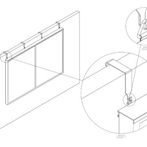 High Strength Office Cubicle Whiteboard Hanger-Narrow Hook! (1 Pair)