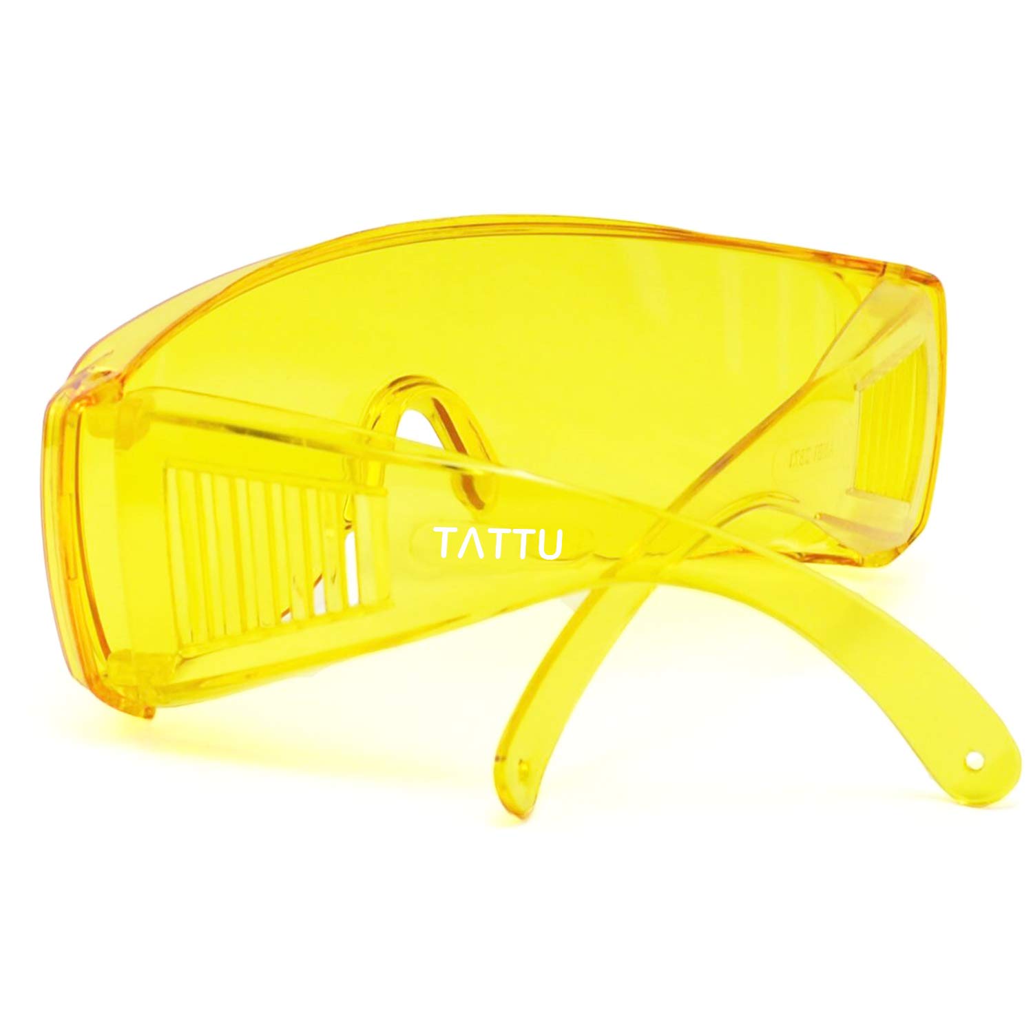 TATTU G1 Fit-Over UV Protection Glasses, Anti-Glare, Anti-Eye Strain, Night Vision Enhancement for Driving at night, Yellow