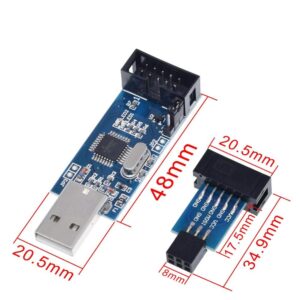 USBasp Programmer Downloader Bootloader Flashing Kit for 51 AVR USB ISP ASP Microcontroller Compatible with Ender 3 Pro cr10 CR-10 3D Printer