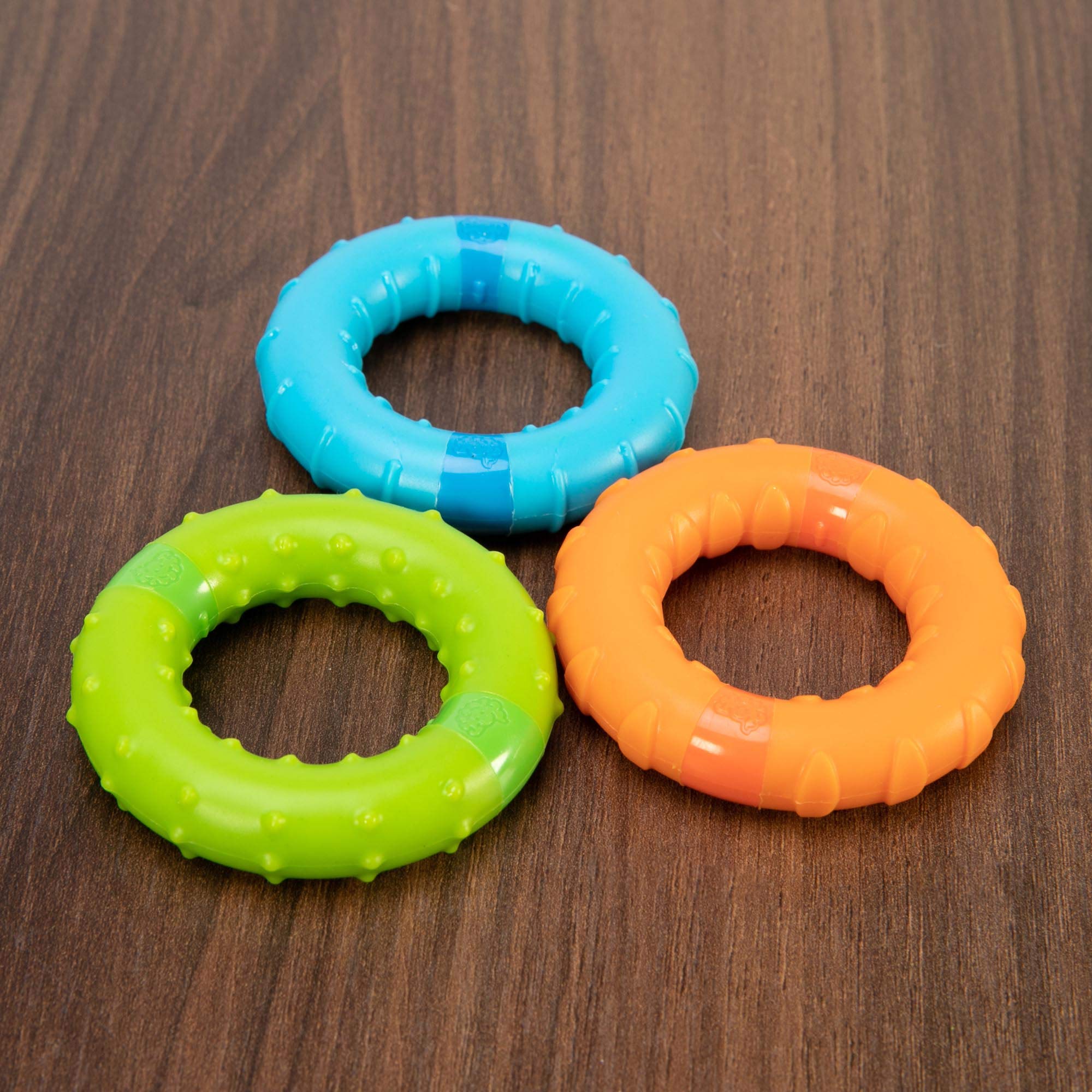 Fat Brain Toys Silly Rings - Three Magnetic Sensory Rings for Babies & Toddlers