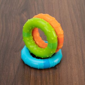 Fat Brain Toys Silly Rings - Three Magnetic Sensory Rings for Babies & Toddlers