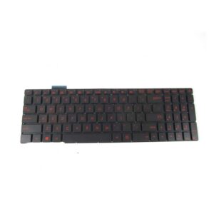 abakoo new keyboard compatible with asus g551 gl551 gl551j gl552 rog gl752 gl752v g771 zx50 with backlit red us