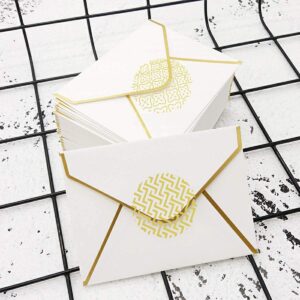 12 Sheets Decorative Gold Circle Envelope Seals Stickers Gift Boxes Stickers Party Favor Bags Stickers Label Stickers Holiday Birthday Party Wedding Baby Shower Decorations (108 Pieces)