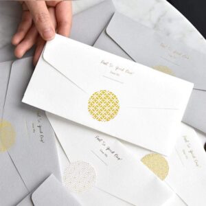 12 Sheets Decorative Gold Circle Envelope Seals Stickers Gift Boxes Stickers Party Favor Bags Stickers Label Stickers Holiday Birthday Party Wedding Baby Shower Decorations (108 Pieces)