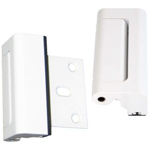 Cardinal Gates Door Guardian - Door Lock Security & Door Reinforcement for Inward Swinging Doors - Child Safety Locks for Doors - 2 Pack - White