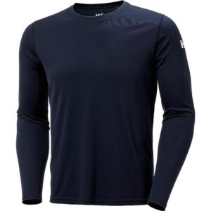 helly-hansen mens hh tech crew long sleeve shirt, 597 navy, medium