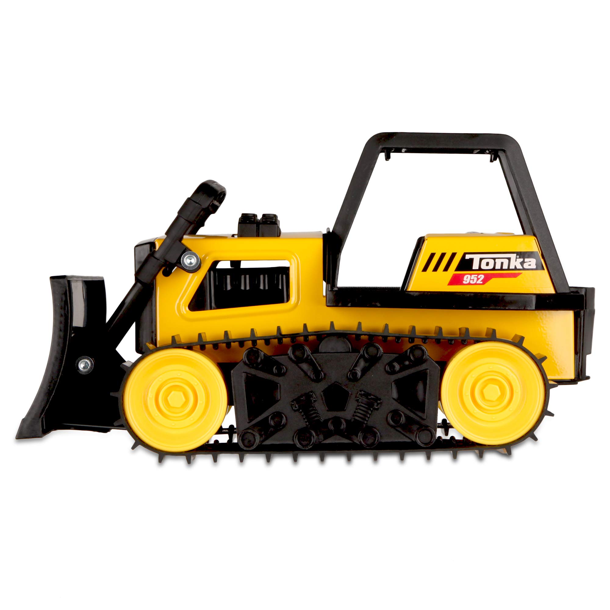 Tonka Steel Classics - Bulldozer - Made with Steel & Sturdy Plastic, Yellow Friction Powered Toy Construction Truck, Ages 3+ Boys and Girls, Kids, Toddlers, Christmas Birthday Gifts