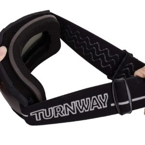 TurnWay OTG Ski/Snowboard Goggles - 100% UV Protection, Anti-Scratch & Anti-Fog, Snow Goggles for Youth & Kids