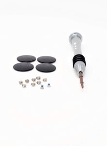 microconnectors, inc. macbook pro retina unibody models (a1398, a1425, a1502) lower case replacement screws and screwdriver kit