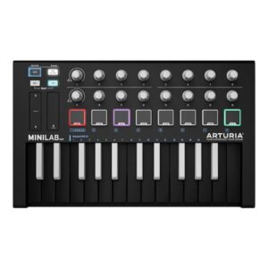 arturia minilab mkii inverted midi controller black