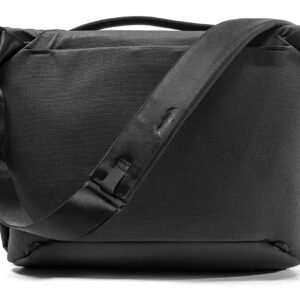 Peak Design Everyday Messenger V2 13L Black, Travel or Photo Carry with Laptop Sleeve (BEDM-13-BK-2)