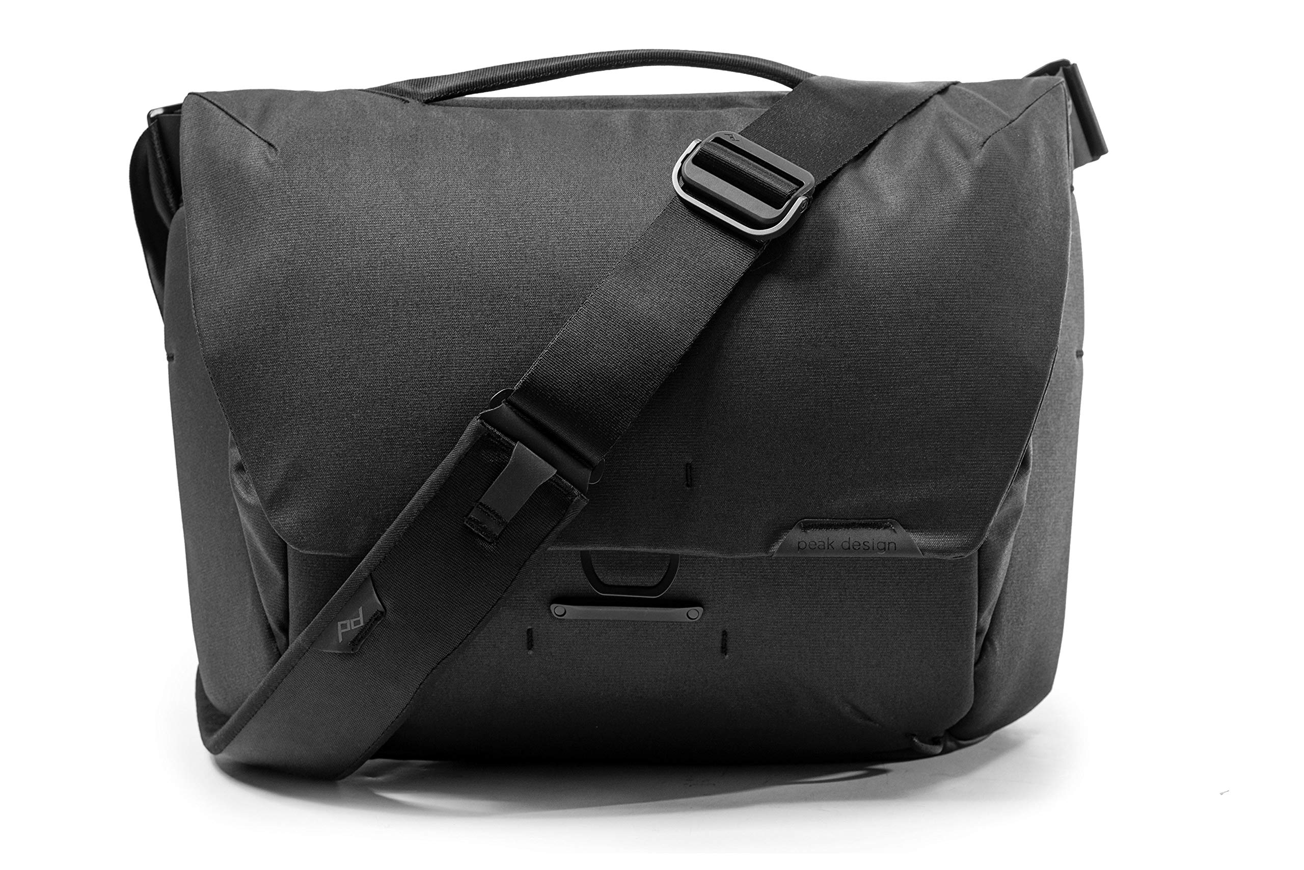 Peak Design Everyday Messenger V2 13L Black, Travel or Photo Carry with Laptop Sleeve (BEDM-13-BK-2)