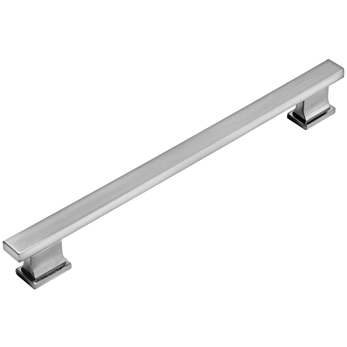 Cosmas 10 Pack 702-192SN Satin Nickel Contemporary Cabinet Hardware Handle Pull - 7-1/2" Inch (192mm) Hole Centers