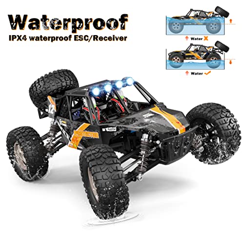 HAIBOXING Remote Control Car,1:12 Scale 4x4 RC Cars Protector 38+ KM/H Speed, 2.4G All-Terrain Off-Road Truck Toy Gifts for Boys and Adults Included Two Rechargeable Batteries Provide 40+ Min Playtime