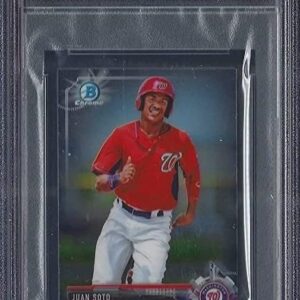 PSA 10 JUAN SOTO ROOKIE CARD 2017 BOWMAN CHROME MINI GRADED PSA GEM MINT 10 YANKEES SUPERSTAR PLAYER