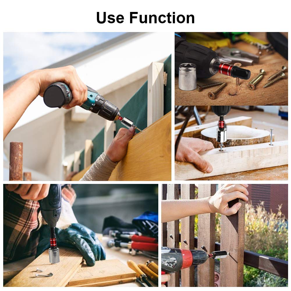 Impact Grade Driver Sockets Adapter Extension Set Drill Bit 3Pcs 1/4 3/8 1/2" Universal Socket Adapter Set and Right Angle Drill 105 Degree Right Angle Screwdriver set Drill Hex Bit Socket Adapter